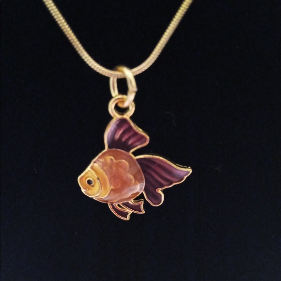 Hand Crafted | Jewelry | Colorful Fish Necklace On An Adjustable ...
